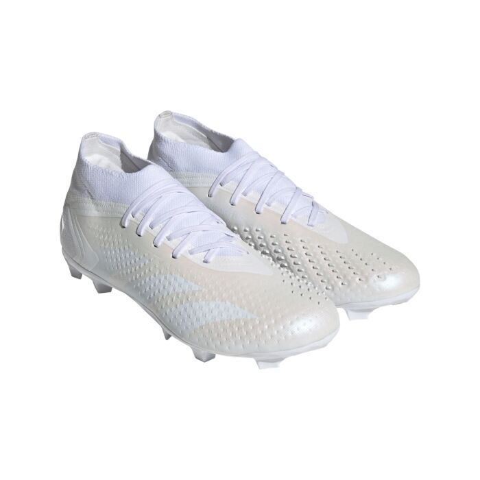 Predator Accuracy.2 Firm Ground Boots - White | Football HQ